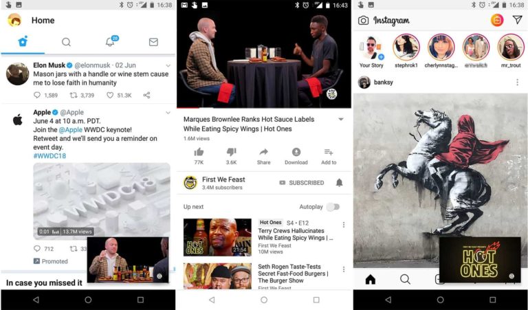Youtube: функція «картинка в картинці» на кожний мудрофон Android