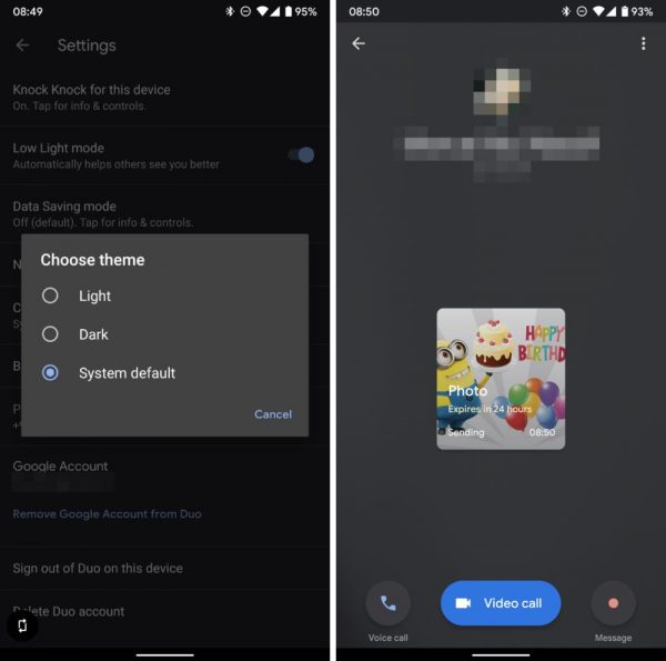 Google Duo отримав підтримку темної теми - Pingvin.Pro