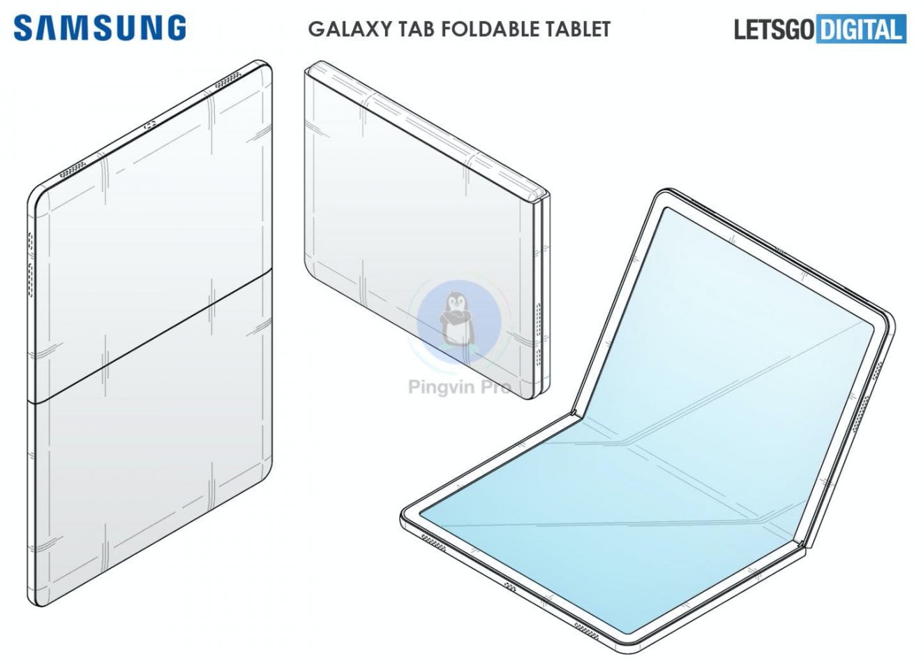 Galaxy Tab Fold: Samsung запатентувала складний планшет - Pingvin.Pro