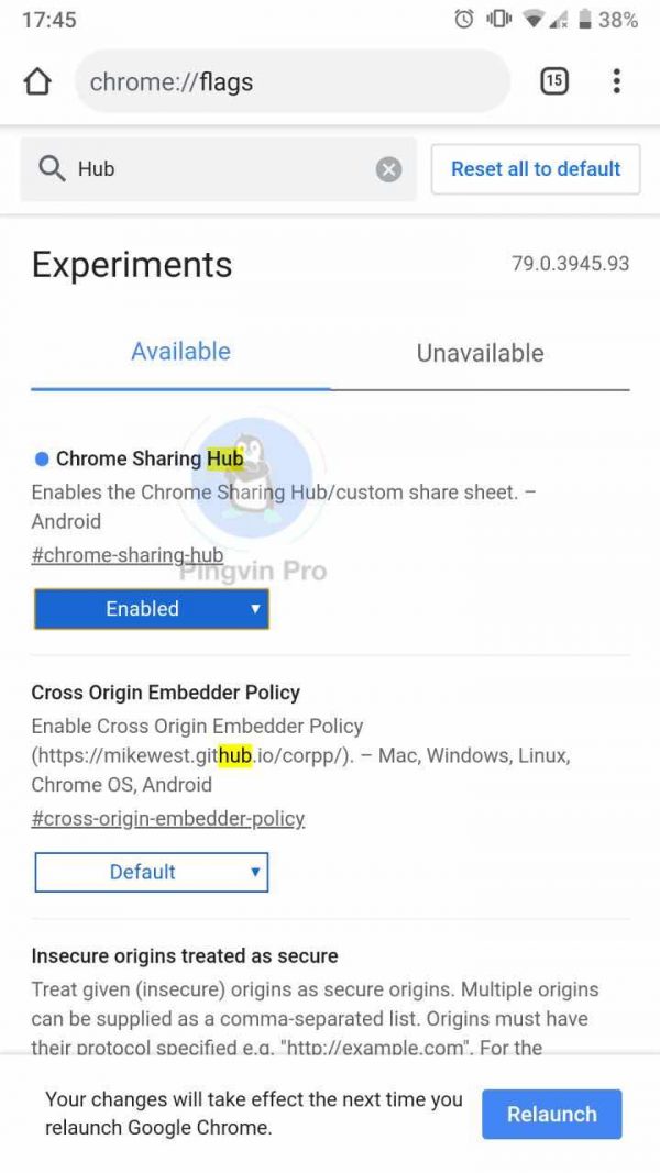 Google додав Sharing Hub в Chrome Canary для Android - Pingvin.Pro