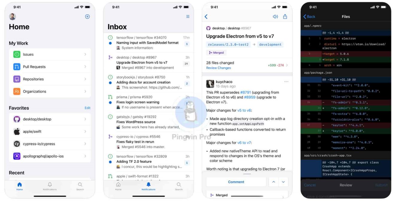GitHub запустила мобільний додаток для iOS та Android - Pingvin.Pro