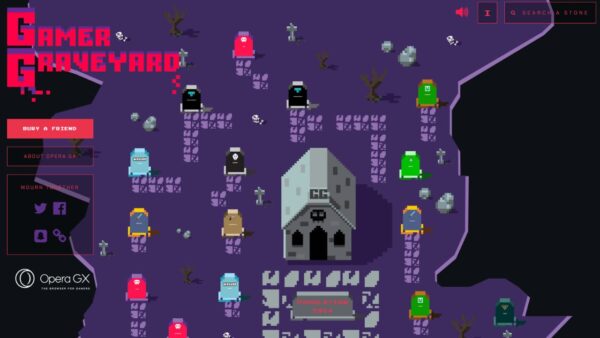 Opera GX запустив перший у світі цвинтар Gamer Graveyard у метавсесвіті - Pingvin.Pro